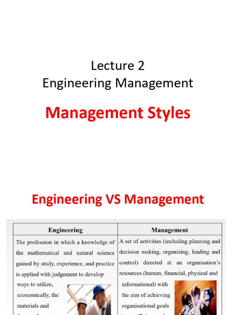 Lecture 2 Management Style | PDF | Leadership | Social Psychology
