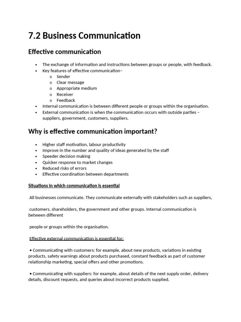 Effective Business Communication Strategies | PDF | Communication ...