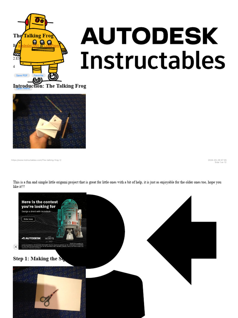 The Talking Frog - 4 Steps - Instructables | PDF