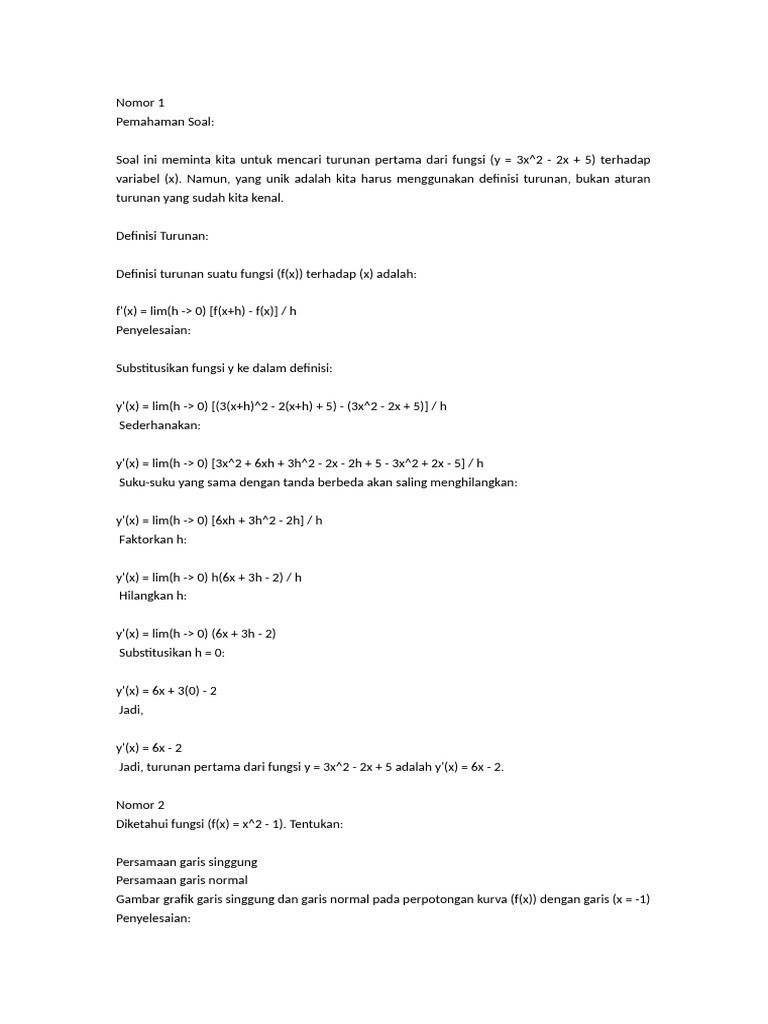 Turunan dan Ekspansi Deret Fungsi Matematika | PDF