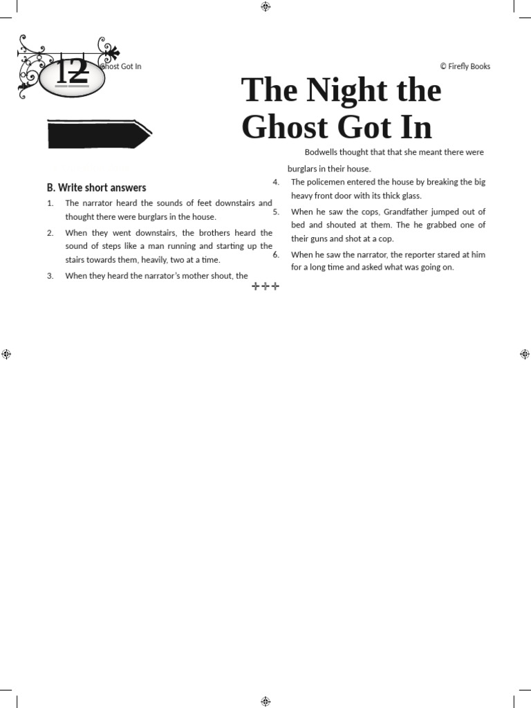 The Night The Ghost Got in | PDF