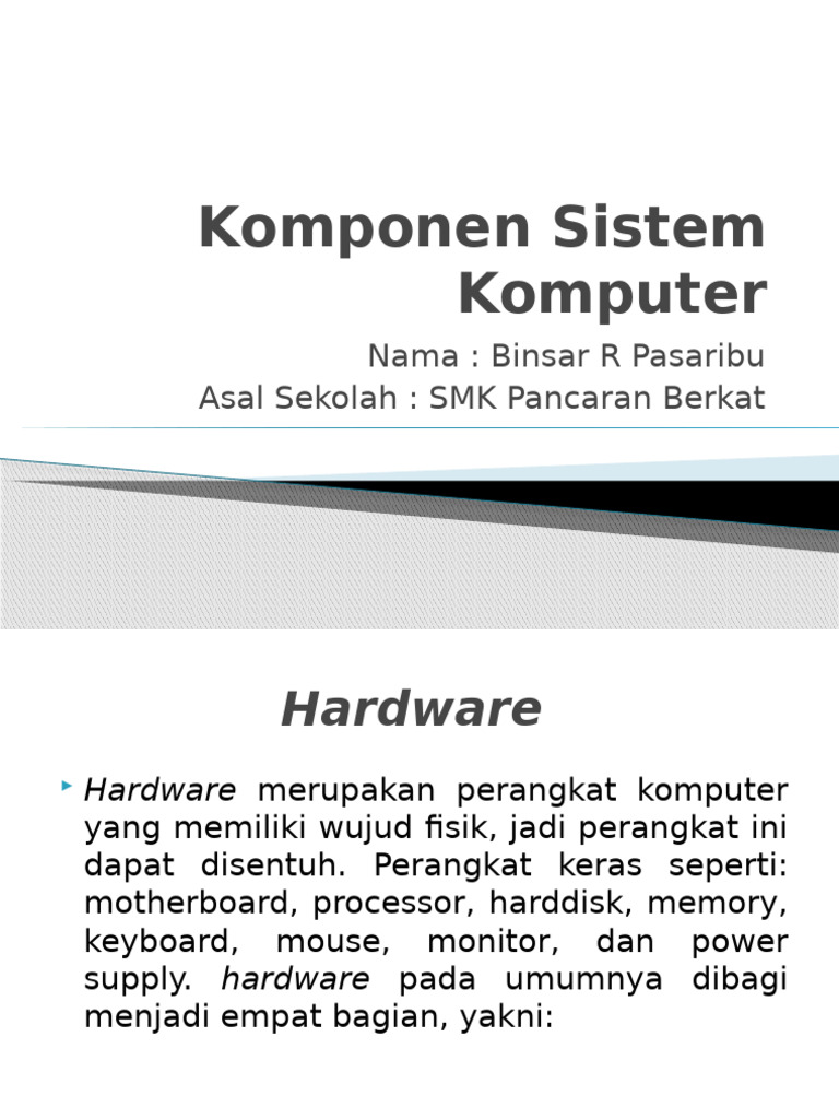 Kompnen Sistem Komputer | PDF