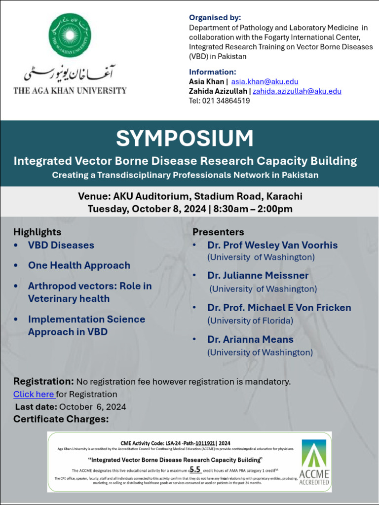 VBD Seminar Flyer | PDF | Science & Mathematics