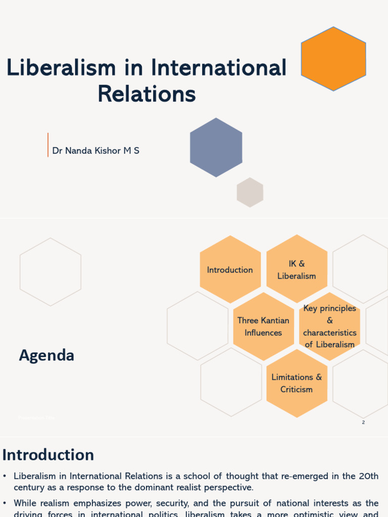 Liberalism in International Relations-Nanda Kishor | PDF | Liberalism ...