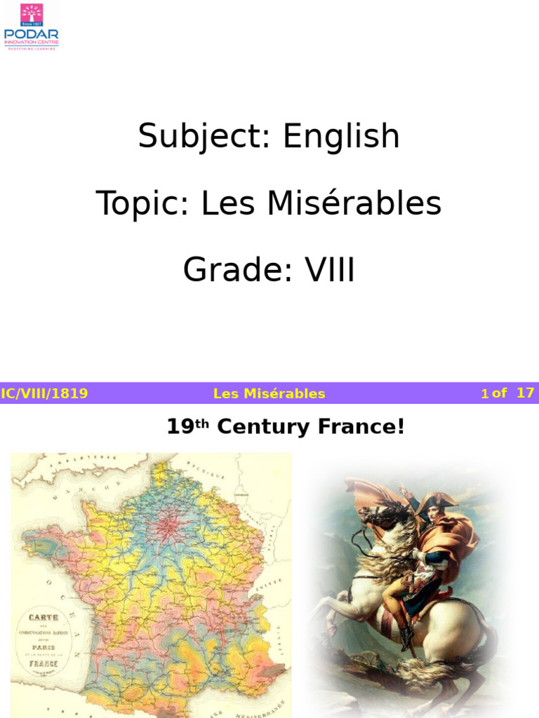 ICSE VII Eng Les Misérables | PDF | Les Misérables