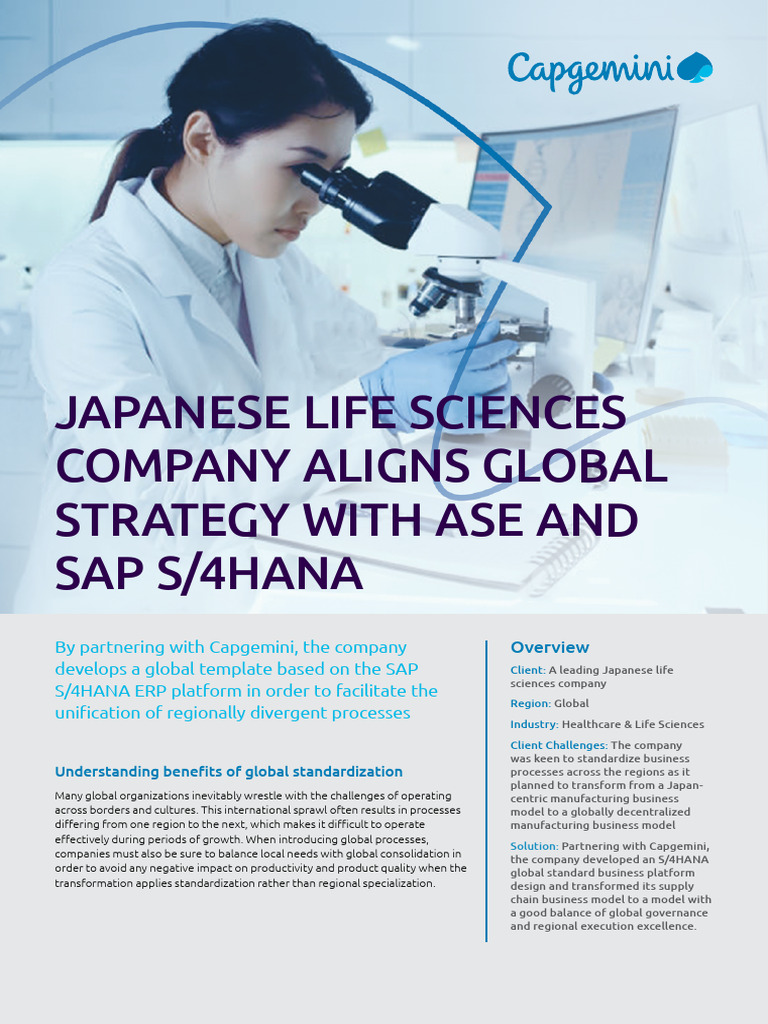 SAP S4HANA Case Study 1 | PDF | Business Process | Goal