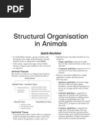 Structural Organisation in Animals Annotated NCERT | PDF | Epithelium ...