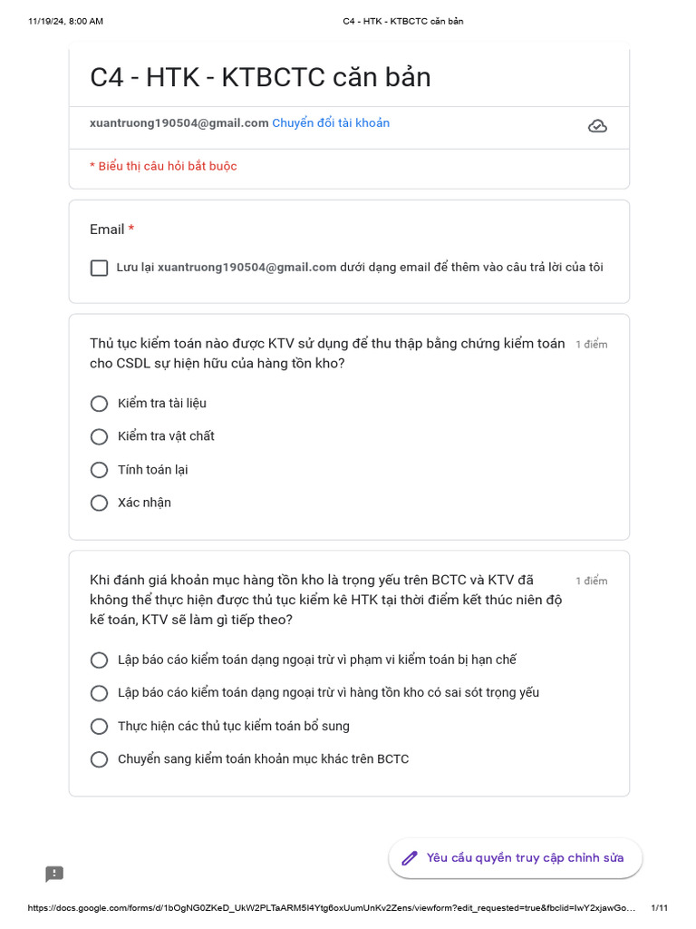 C4 - HTK - KTBCTC căn bản | PDF