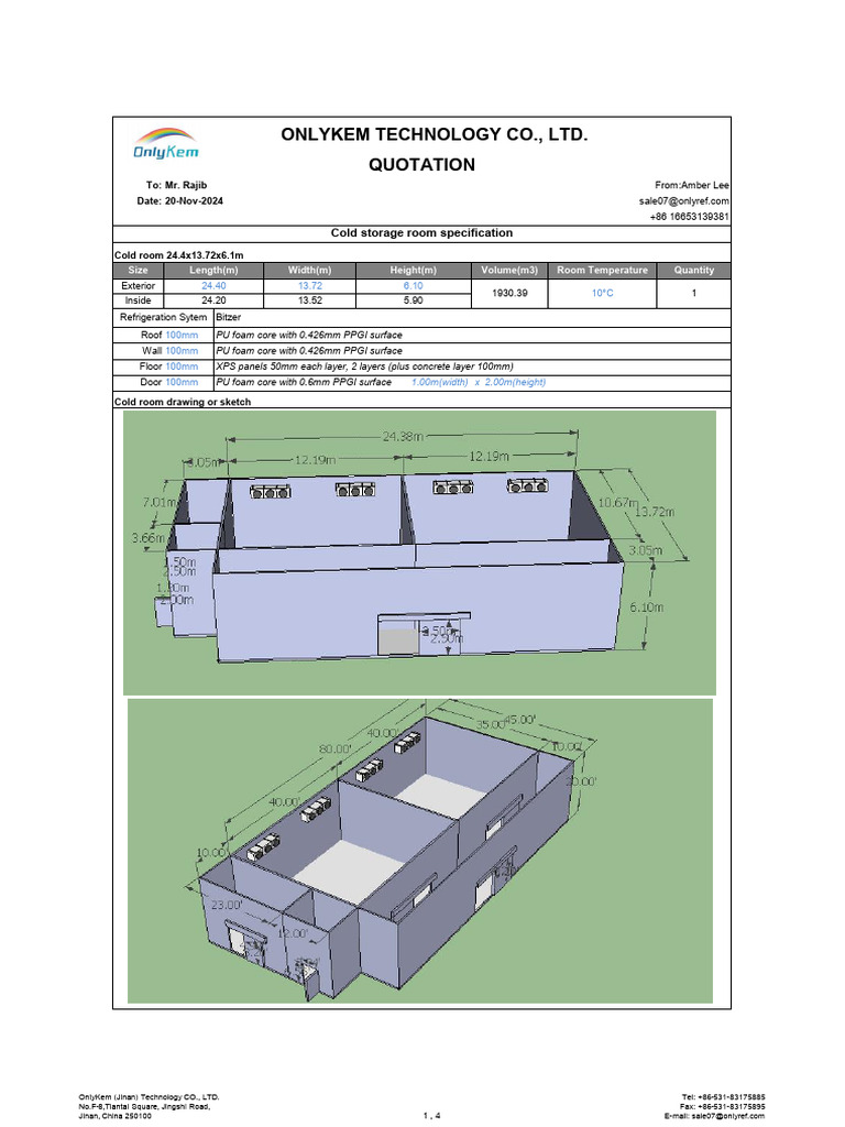 Mr. Rajib Quotation-Amber 20241120 | PDF | Pipe (Fluid Conveyance) | Door