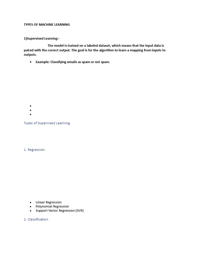 TYPES OF MACHINE LEARNING | PDF | Cluster Analysis | Statistical Classification