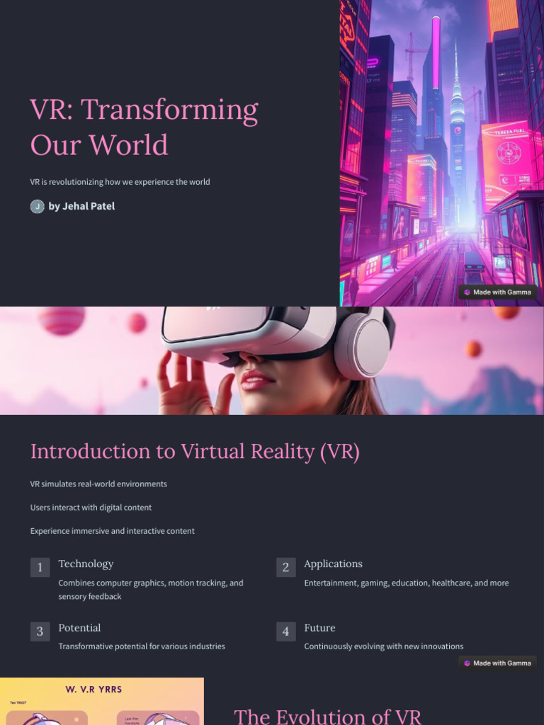 VR Transforming Our World | PDF | Virtual Reality | Simulation