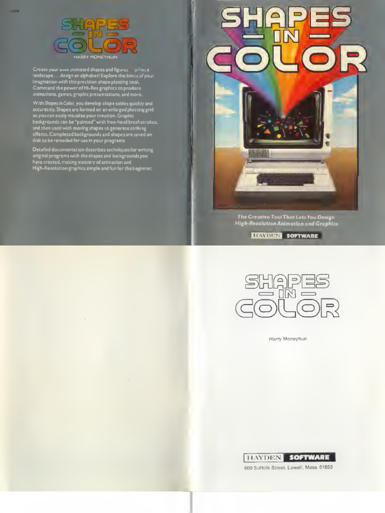 Shapes in Color Manual Apple II (Hayden Software 1982) - Text | PDF ...