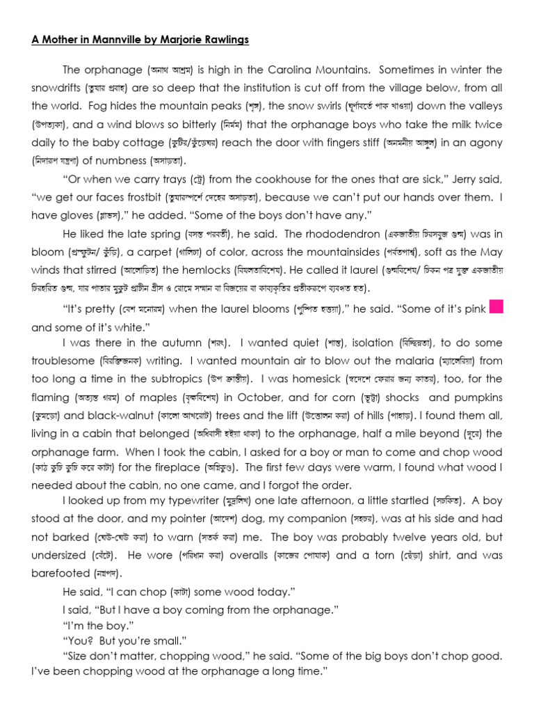 1 A Mother in Mannville | PDF