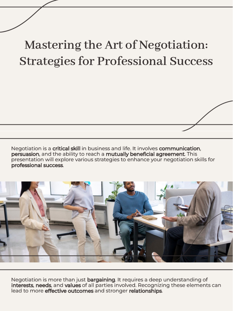 Slidesgo Mastering The Art of Negotiation Strategies For Professional Success 202411051329195T8I ...
