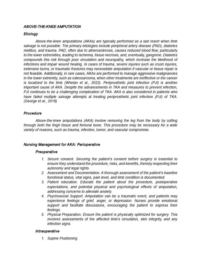AKAs | PDF | Amputation | Surgery