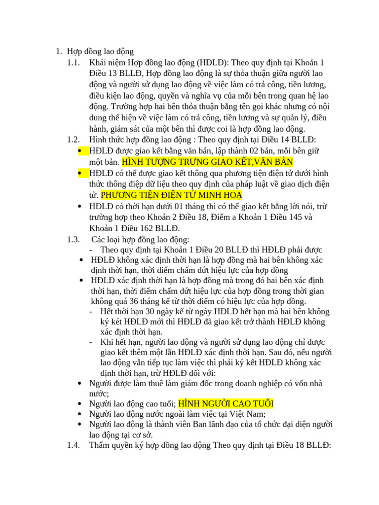 H P Đ NG Lao Đ NG | PDF