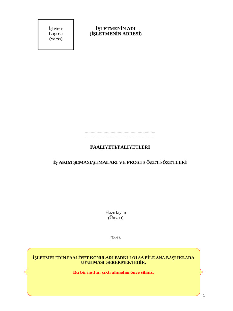 Is Akim Semasi Proses Ozeti - 20240520114232 | PDF