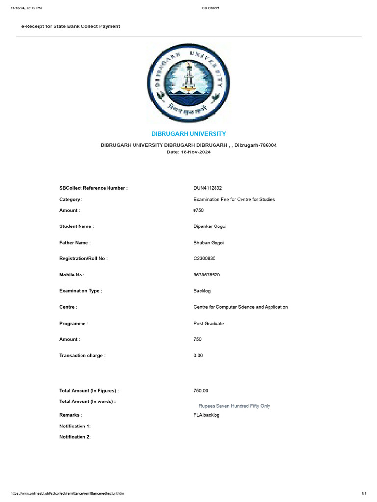 SB Collect Mca | PDF