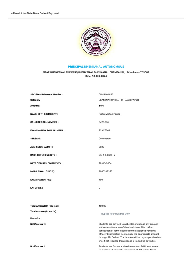 Back Registration | PDF