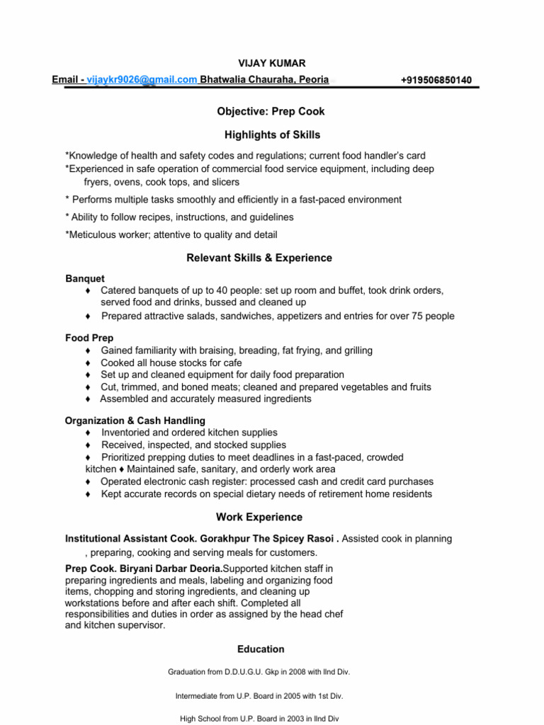 Vijay Kumar | PDF | Cooking | Kitchen