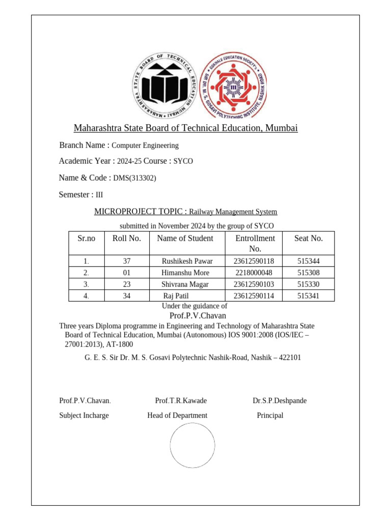 Himanshu,Dbms | PDF | Vocational Education | Educational Stages