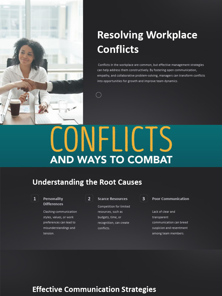 Effective Workplace Conflict Resolution | PDF | Team Building ...