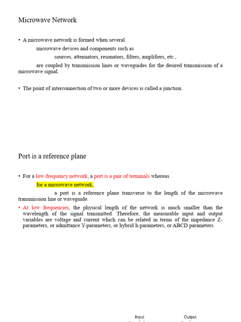 Networkparameter Pdf Electrical Impedance Electromagnetism 