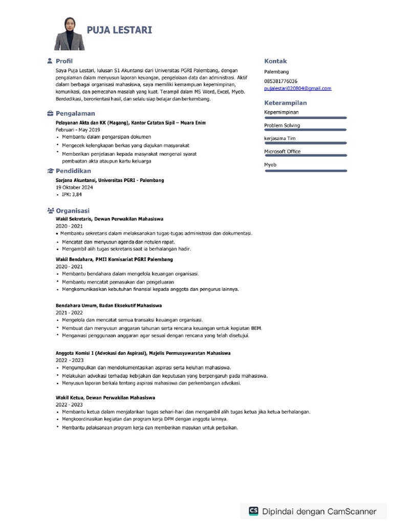 CV Puja Lestari. | PDF