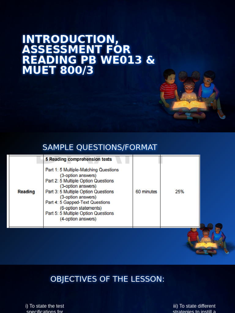 Introductuon To Reading (Autosaved) | PDF | Multiple Choice | Learning
