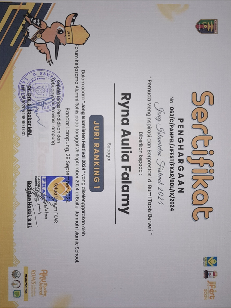 Juri Rangking 1 | PDF