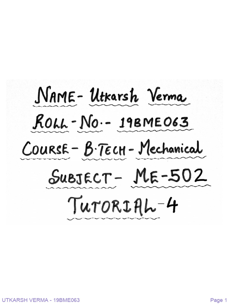 Domc Tutorial Sheet 4 Solution | PDF | Home & Garden