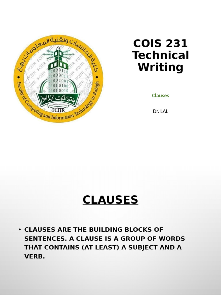 4 - Clauses and Sentences | PDF | Sentence (Linguistics) | Subject ...