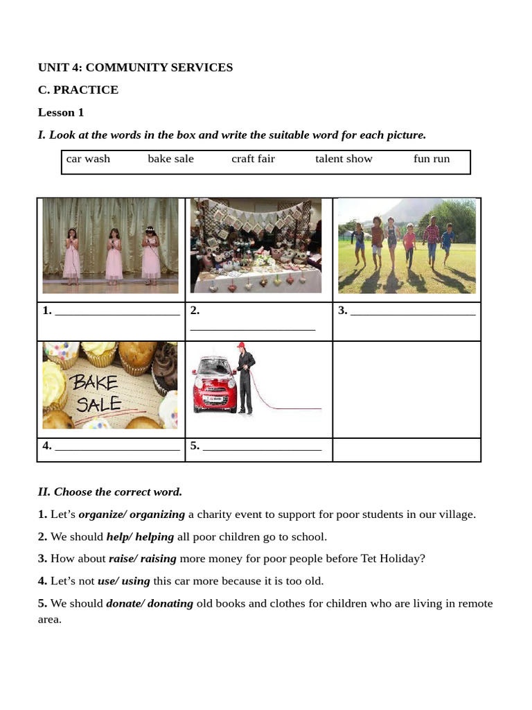 Unit 4 | PDF | Volunteering