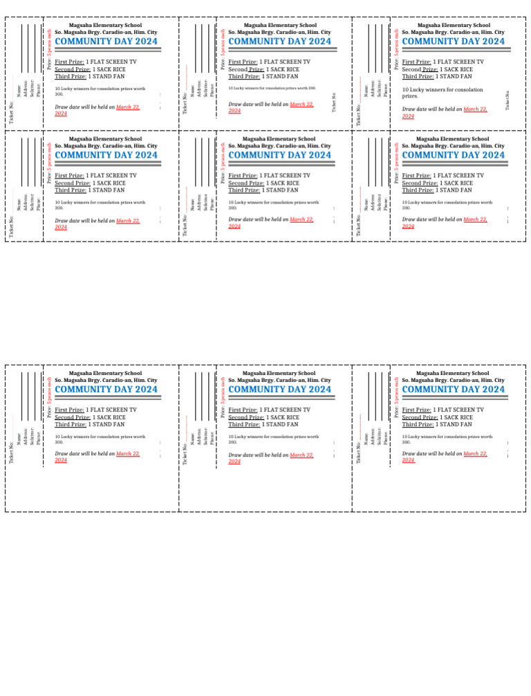 Community Day 2024 (Ticket) | PDF