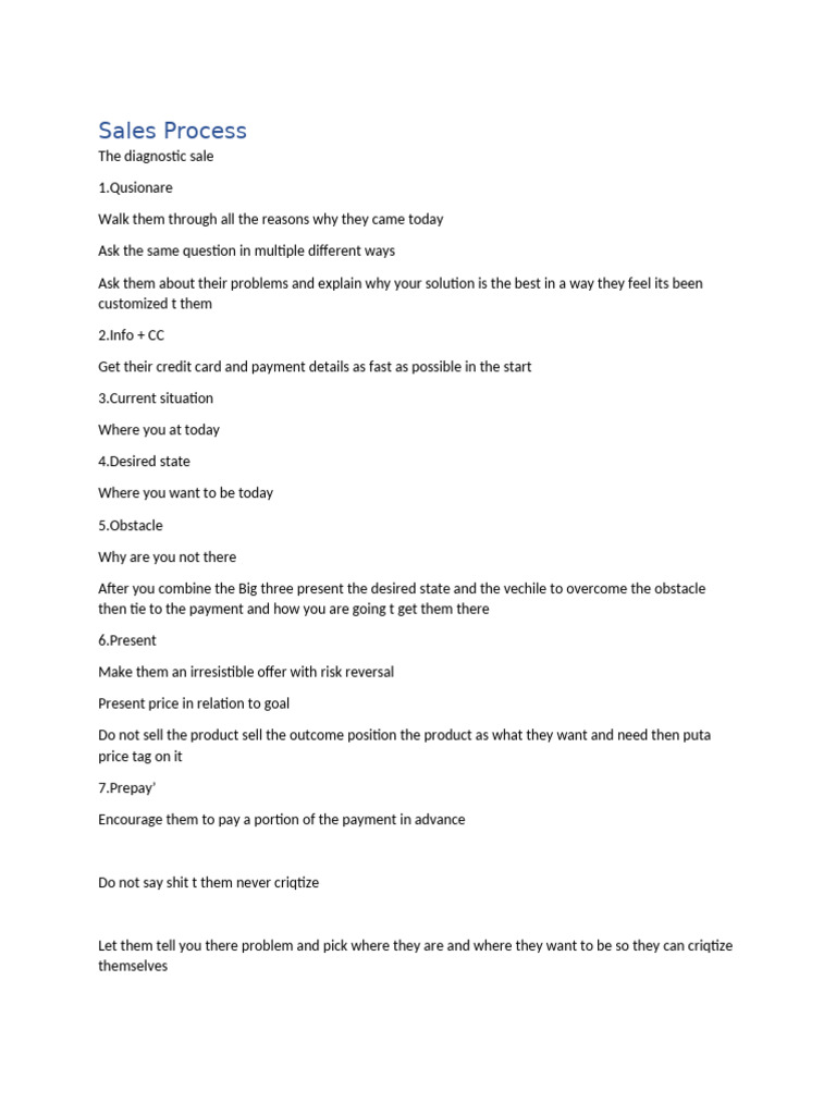 Sales Process Alex Hrmozi | PDF | Career & Growth