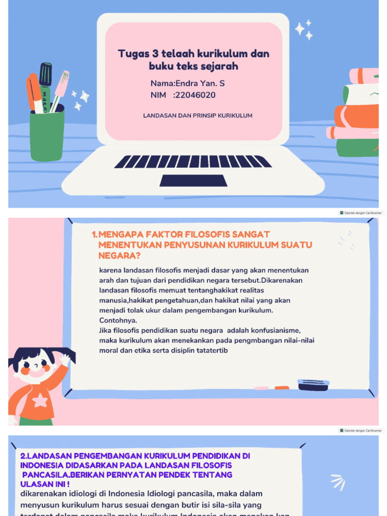 Tugas 3 - Endra Yan. S - 22046020 - Telaah Kurikulum Dan Buku Taks Sejarah | PDF