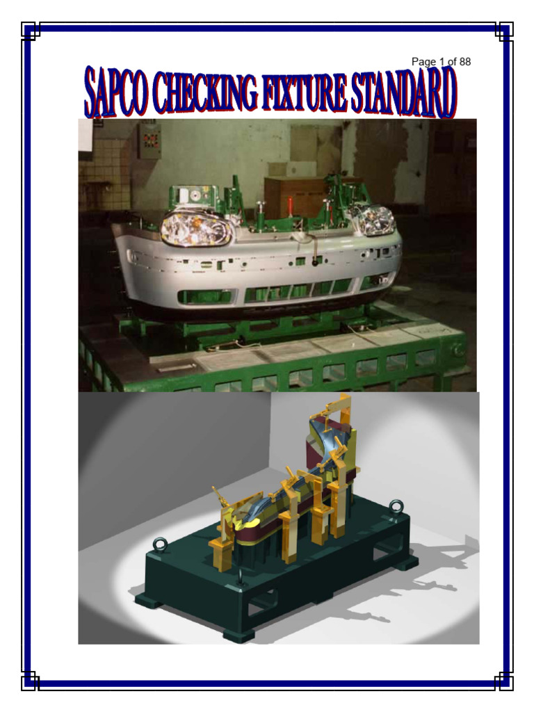 SAPCO Checking Fixture Standards Guide | PDF | Engineering Tolerance ...