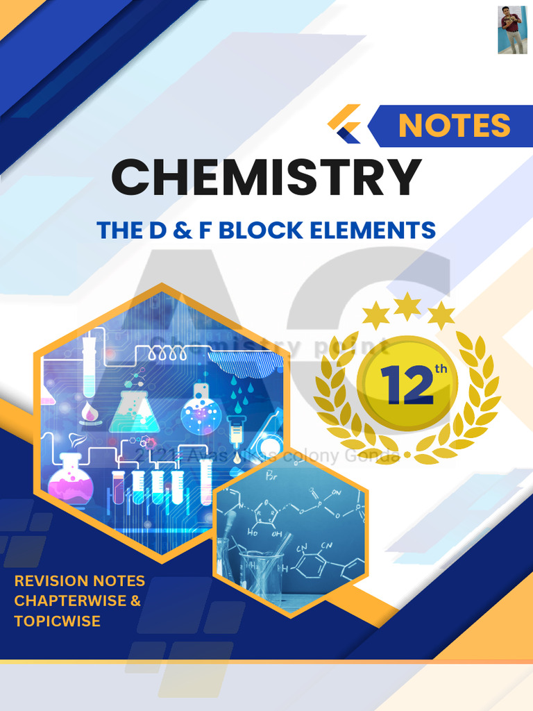 Chapter 8. The D & F Block Elements | PDF | Transition Metals | Coordination Complex