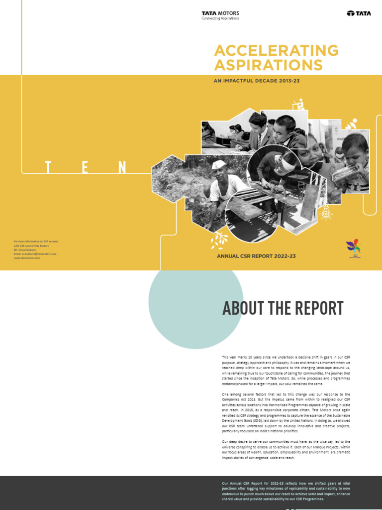 Annual CSR Report 2022 23 | PDF | Corporate Social Responsibility