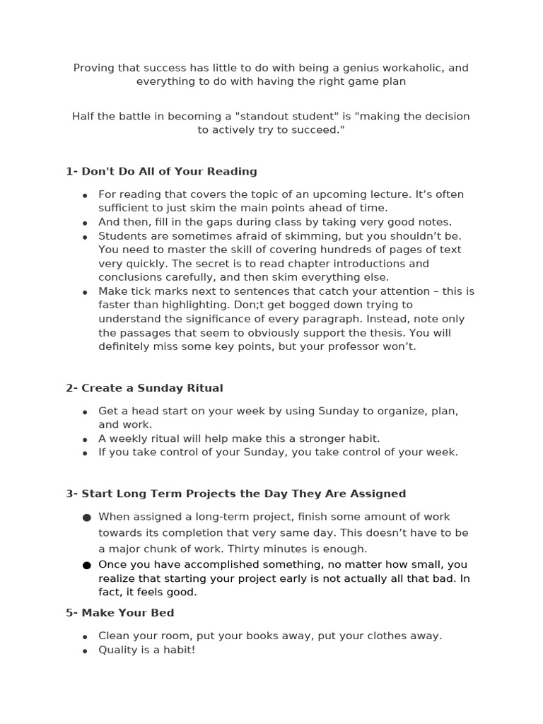 Book 2 - How To Win at College | PDF | Wellness