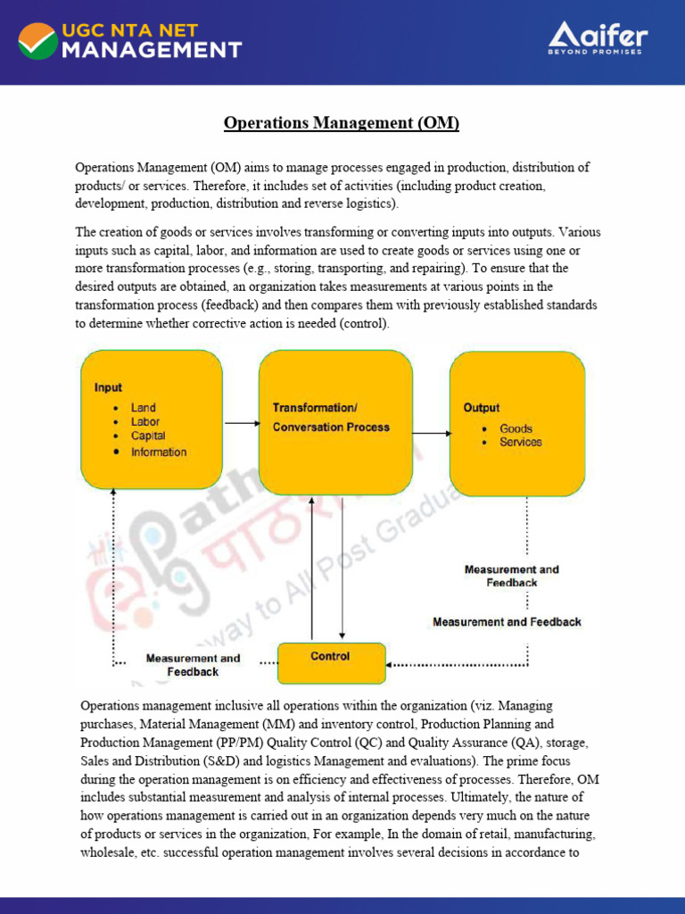 Operations Management Essentials | PDF | Cost Of Living | Labour Economics