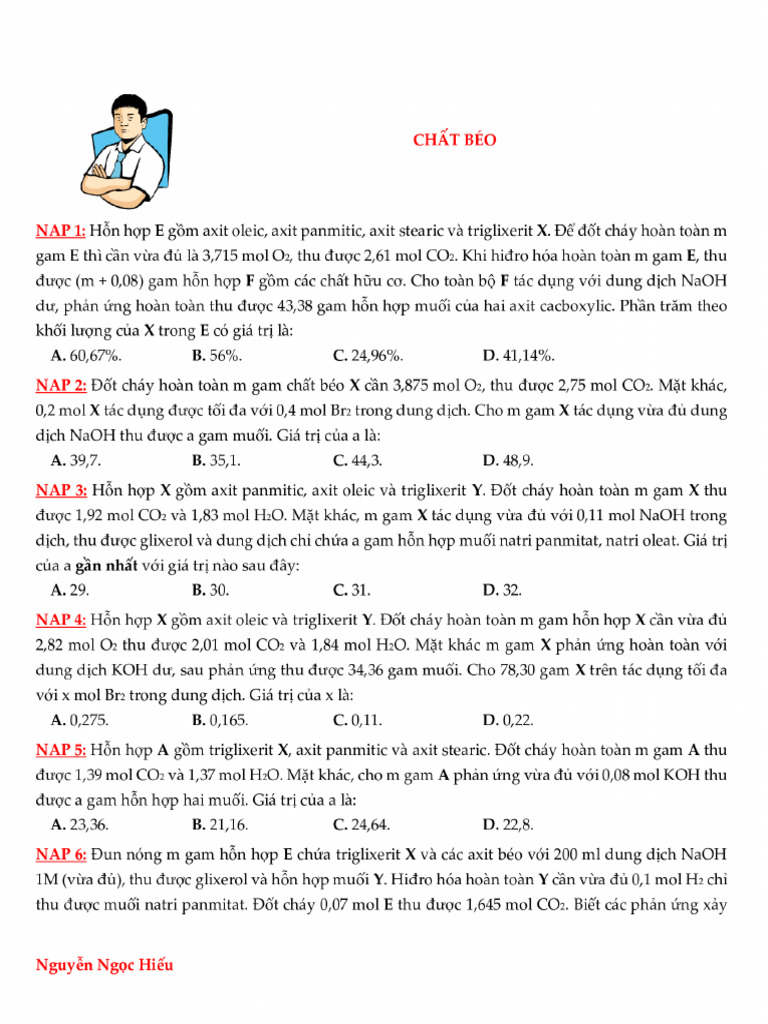 CHUYÊN ĐỀ VỀ CHẤT BÉO | PDF