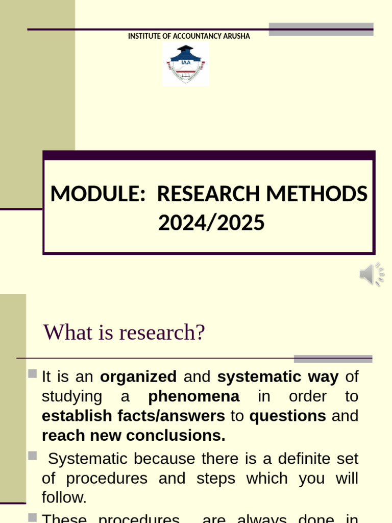 Iaa Research Methods 1 | PDF | Sampling (Statistics) | Quantitative ...