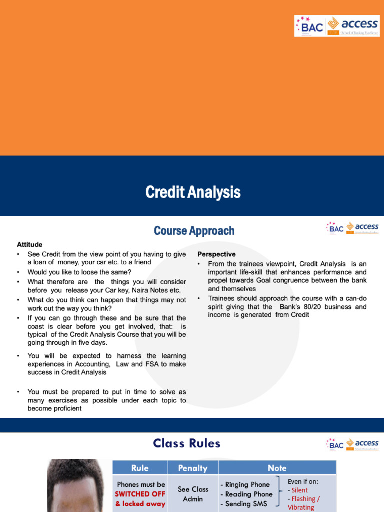 Credit Analysis - Slides | PDF | Loans | Fiscal Policy