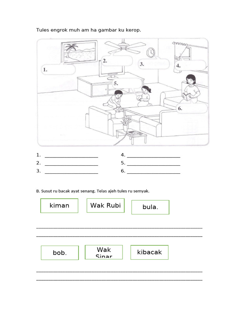 Tules Engrok Muh Am Ha Gambar Ku Kerop | PDF