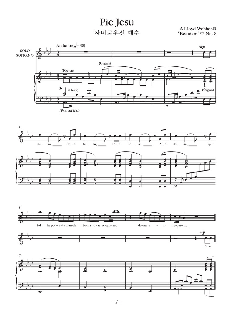 Pie Jesu 1-4 | PDF
