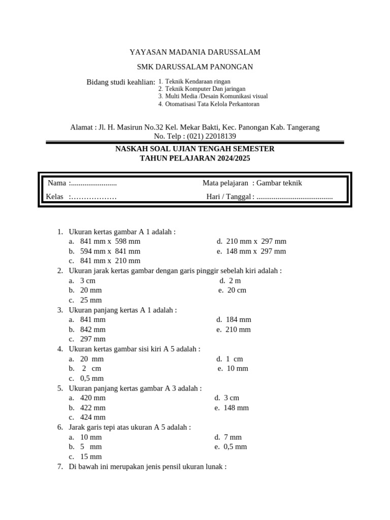 Gambar Teknik X TKR | PDF