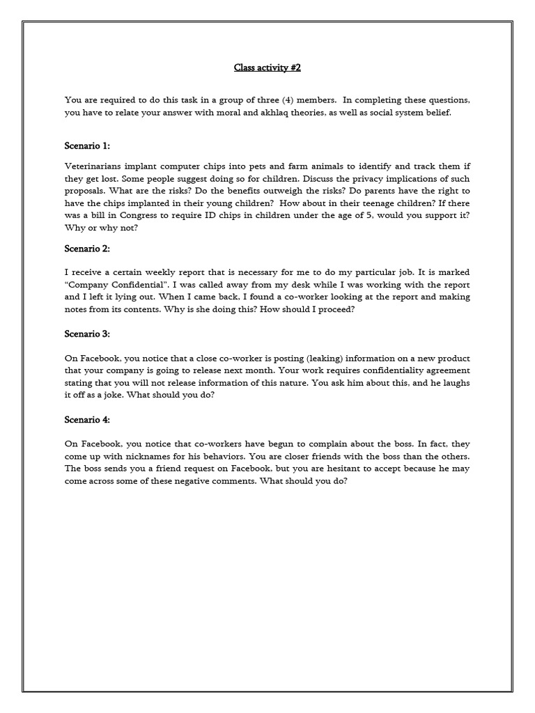 ICT652 - Tutorial 2 | PDF