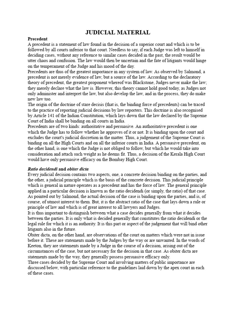 Judicial Material | PDF | Precedent | Arrest