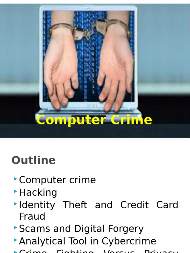 CHAPTER 6 Computer Crime | PDF | Security Hacker | Cybercrime